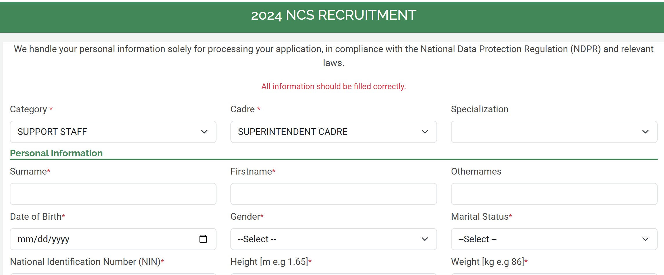 Nigeria Customs Recruitment 2025/2026 Application Form Portal | recruitment.customs.gov.ng